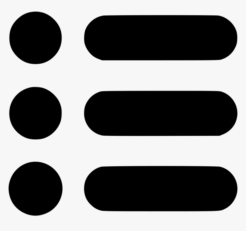 Menu Bullet - Icon For More Options, HD Png Download , Transparent Png ...