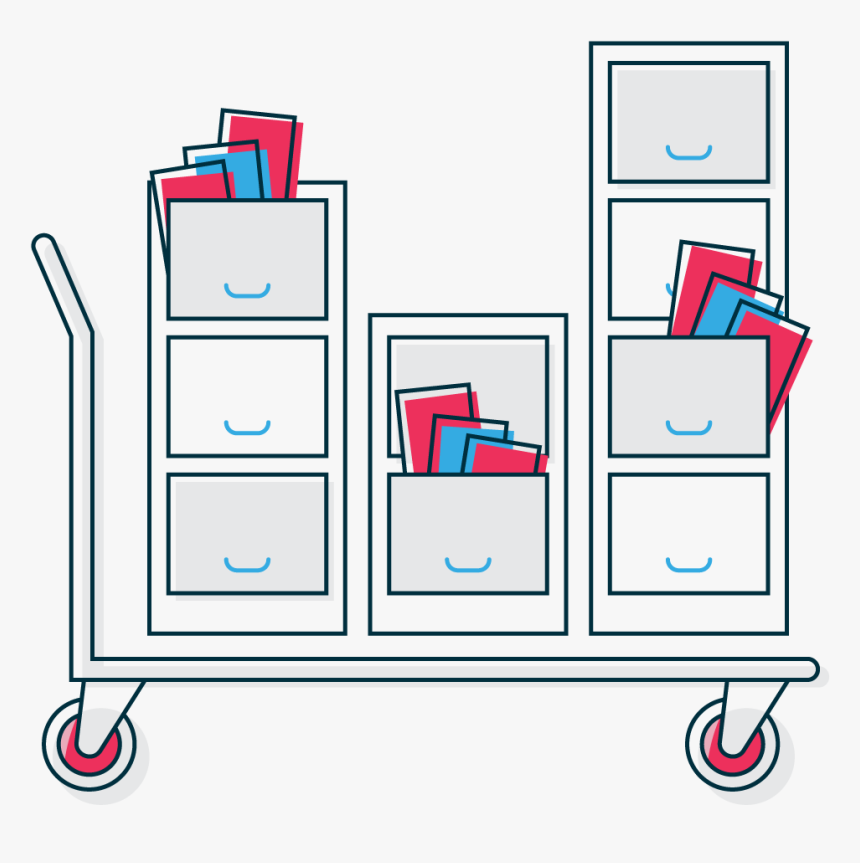 Document Storage Graphic With Typical Items For Document - Chest Of ...