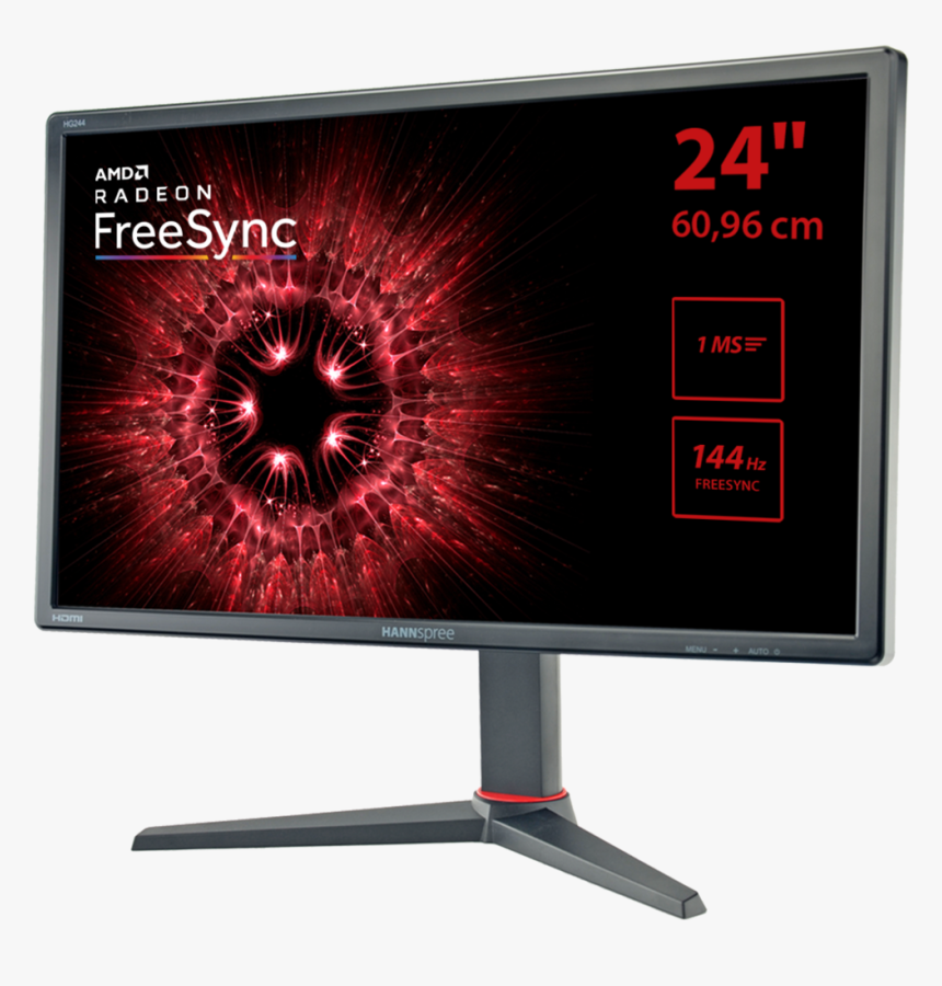 Hg244pjb Side A Freesync Logo Real - Hannspree Hg 324 Qjb, HD Png ...