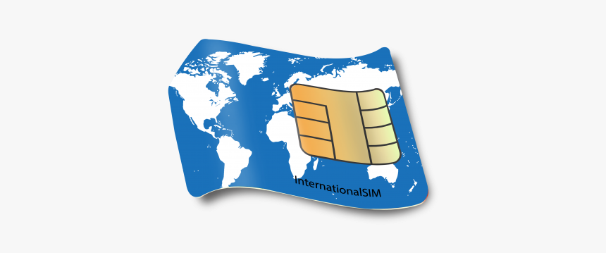 Global Data Sim Card Title Global Data Sim Card - World Map, HD Png ...