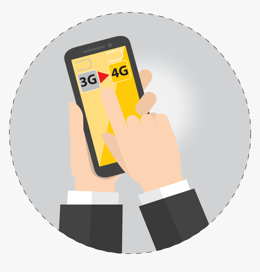 Step Two - 3g Sim Vs 4g Sim Card, HD Png Download , Transparent Png ...