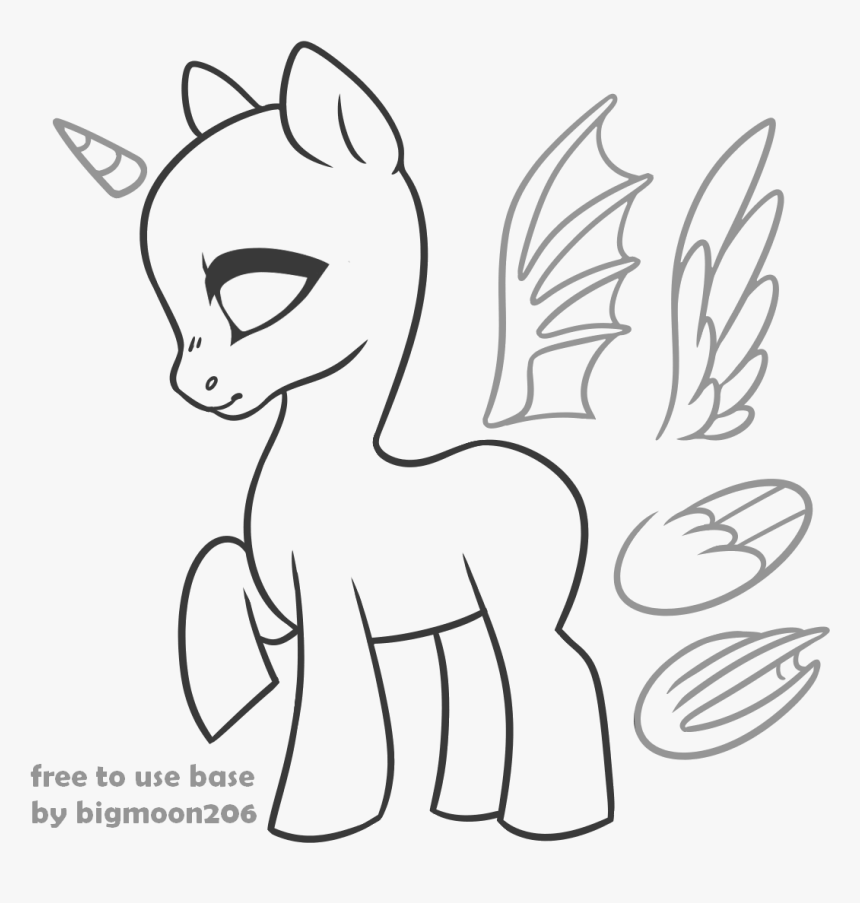 F2u Pony Base - Pony Base, HD Png Download , Transparent Png Image ...