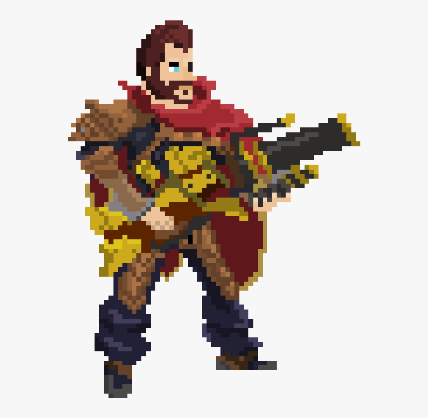 Graves Pixel Art - Pixel Graves League Of Legends, HD Png Download ...