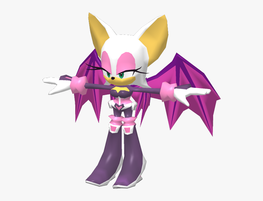 Download Zip Archive - Sonic Heroes Rouge Model, HD Png Download ...