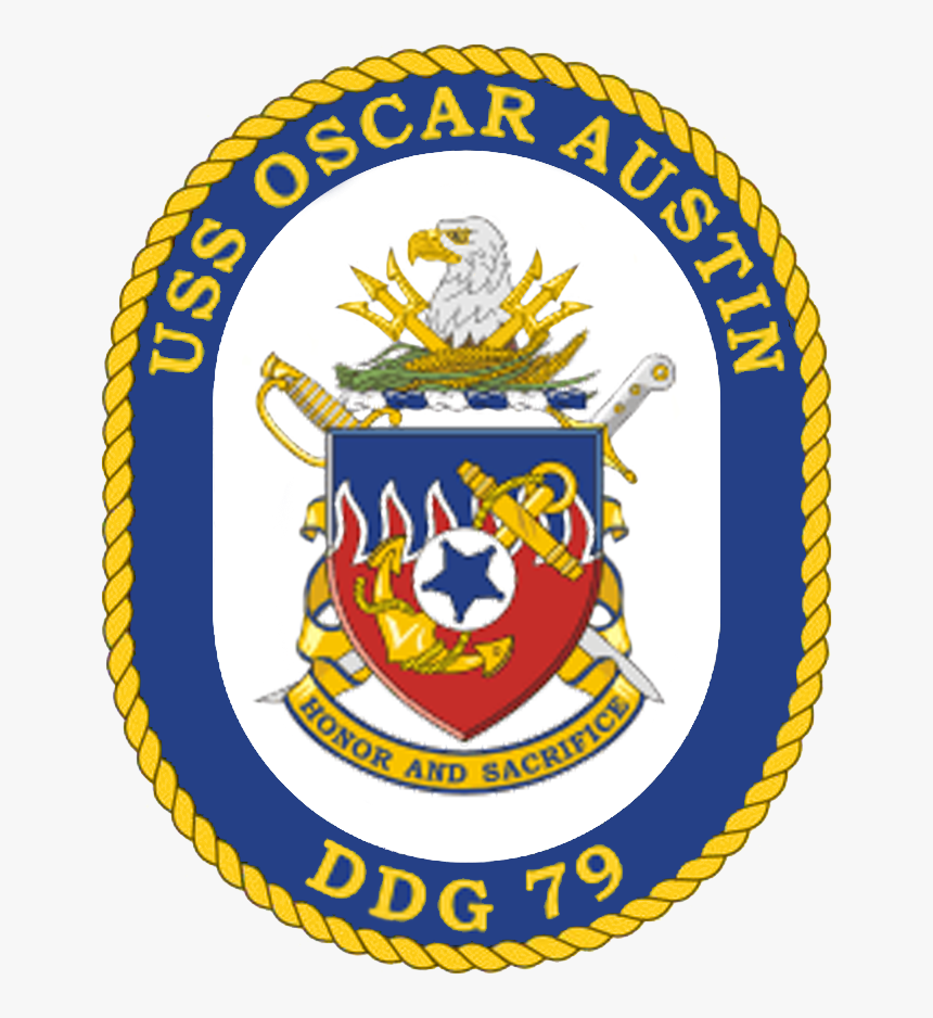 Uss Oscar Austin Ddg-79 Crest - Uss Forrest Sherman Crest, HD Png ...