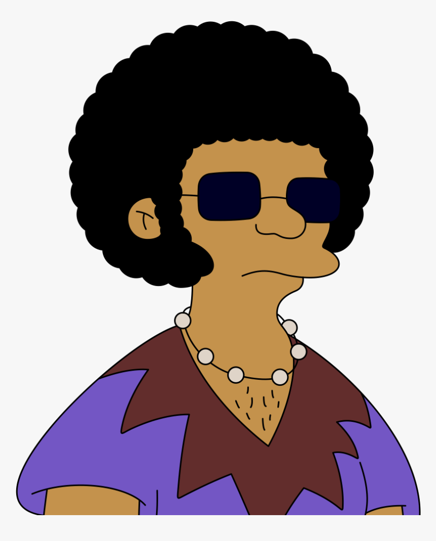 Afro Guy From Simpsons, HD Png Download , Transparent Png Image - PNGitem