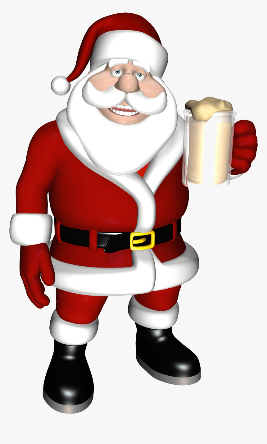 Santa Drunk Clipart