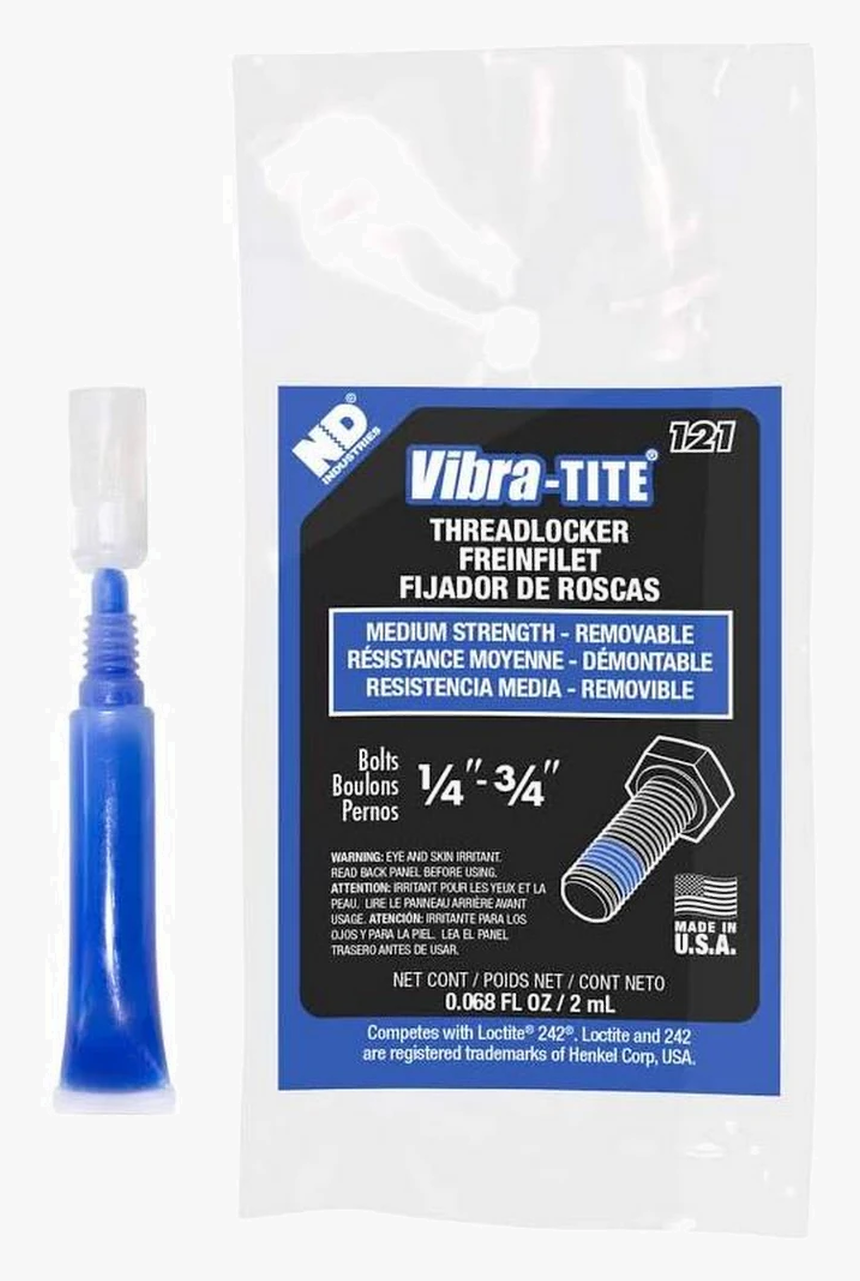 Vibra-tite Threadlocker - - Brush, HD Png Download , Transparent Png ...