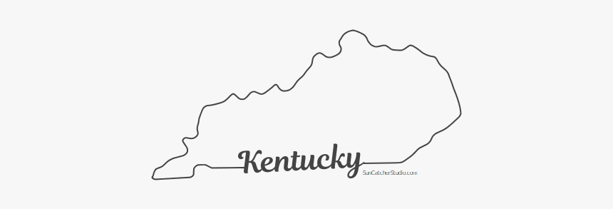 Free Kentucky Outline With State Name On Border, Cricut - Shape Of ...