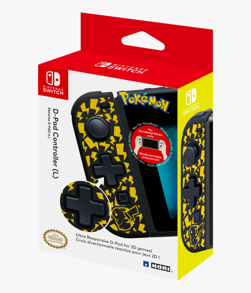D Pad Controller - Hori Nintendo Switch D Pad Controller L Pikachu, HD ...