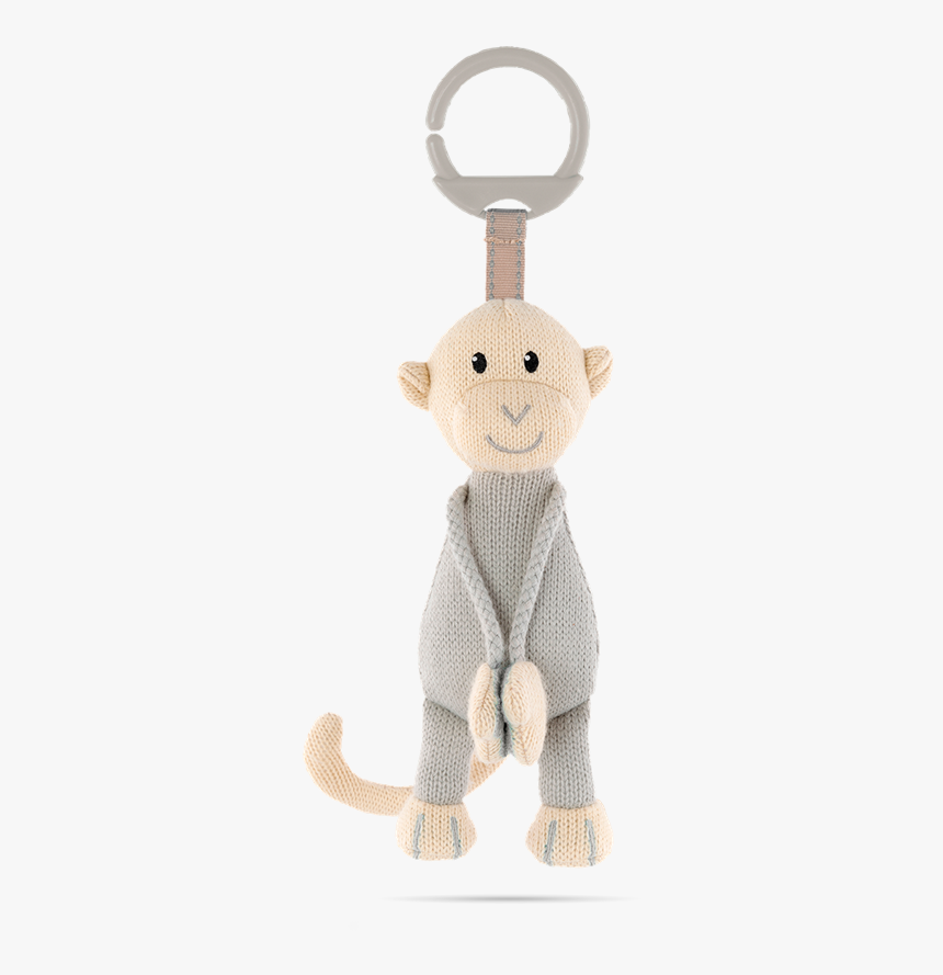 Grey Knitted Hanging Monkey Toy - Matchstick Monkey Knitted, HD Png ...