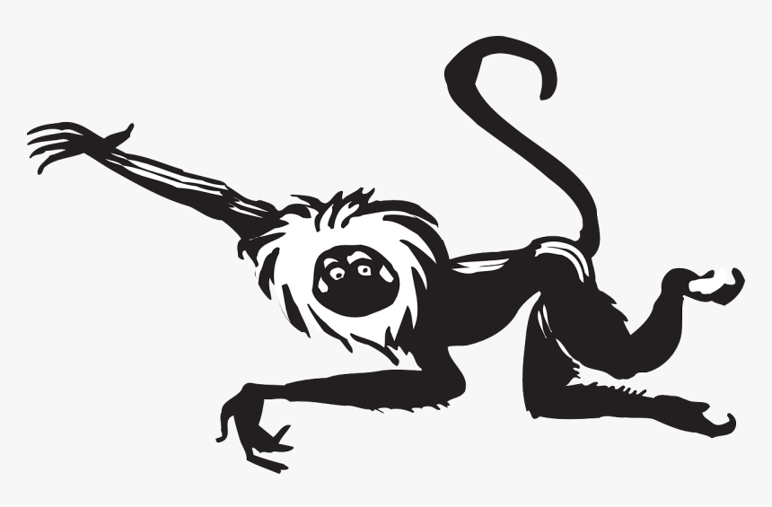Transparent Hanging Monkey Png - Tribal Monyet, Png Download ...
