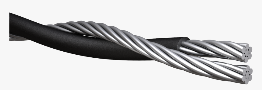 Duplex Service Drop Cable - Duplex Cable Acsr, HD Png Download ...