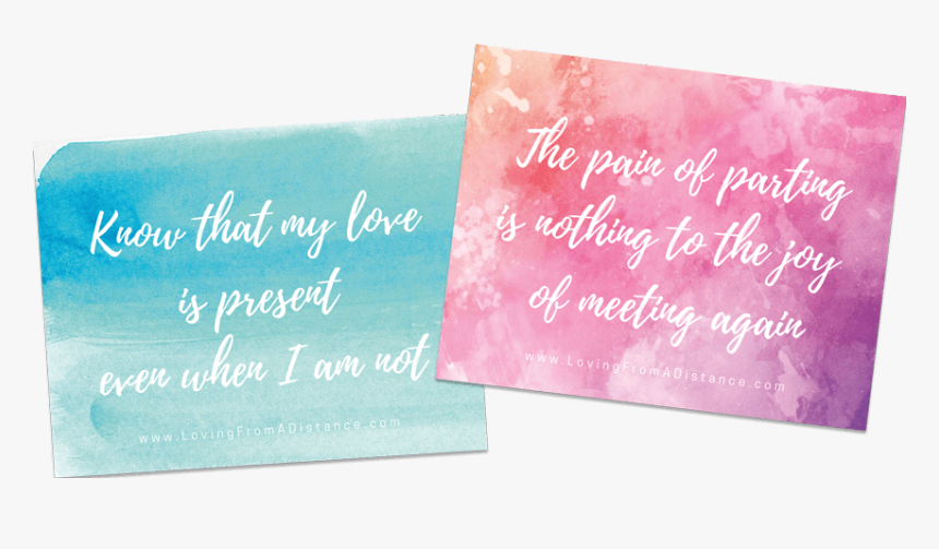Long Distance Quote Prints - Greeting Card, HD Png Download ...