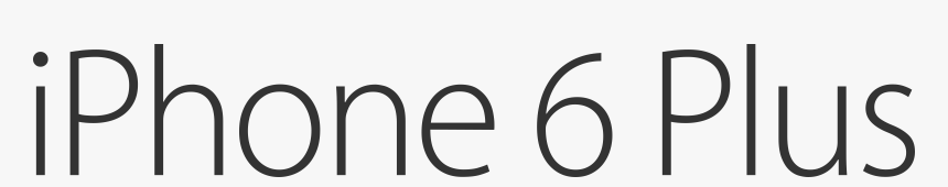 Iphone 6 Plus Logo Png
