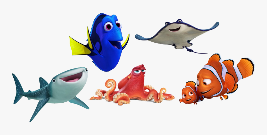 Finding Dory Characters Png - Main Characters In Finding Dory ...