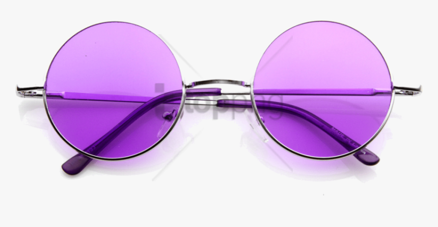 Circle Glasses Png - Circular Purple Glasses, Transparent Png ...