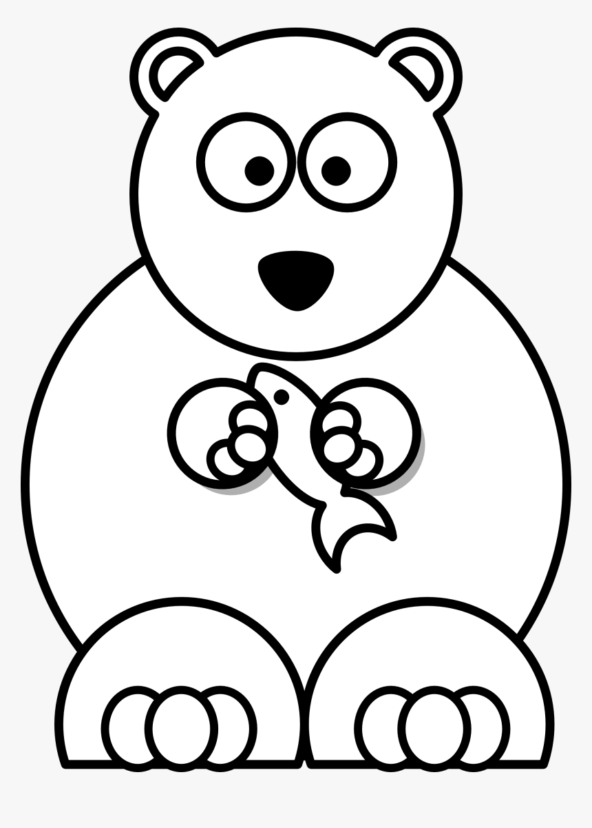 Christmas Bear Clipart Black And White
