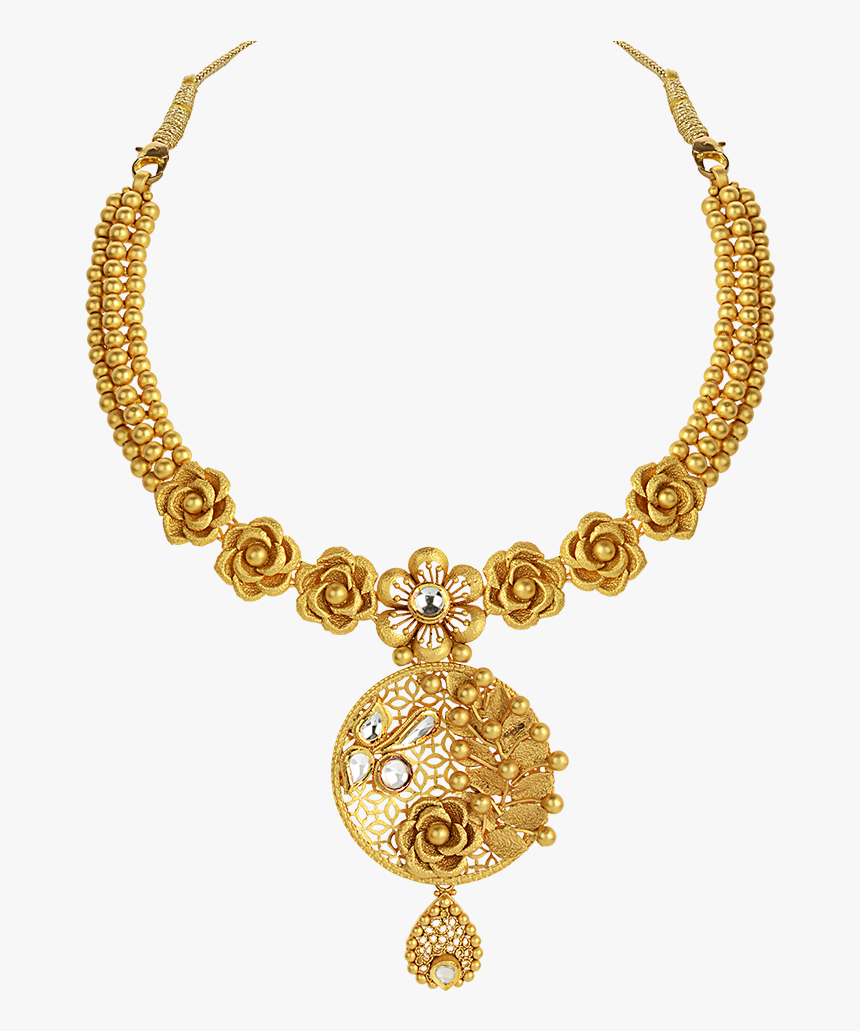 Orra Gold Set Necklace - Black Coral Necklace, HD Png Download ...