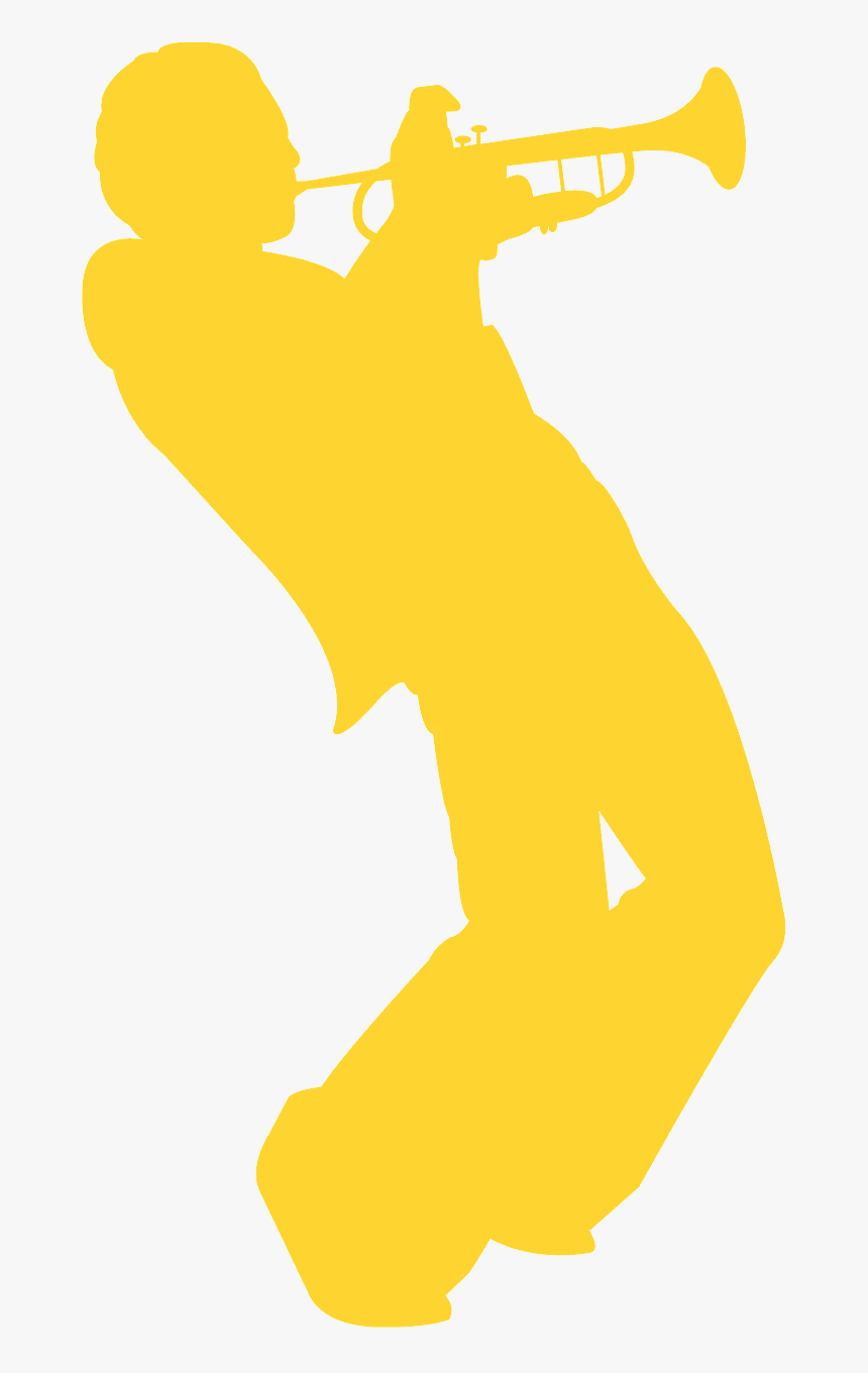 Man Playing Trumpet Silhouette, HD Png Download , Transparent Png Image ...