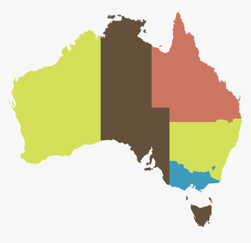 Transparent Australia Map Clipart - Map Of Australia, HD Png Download ...