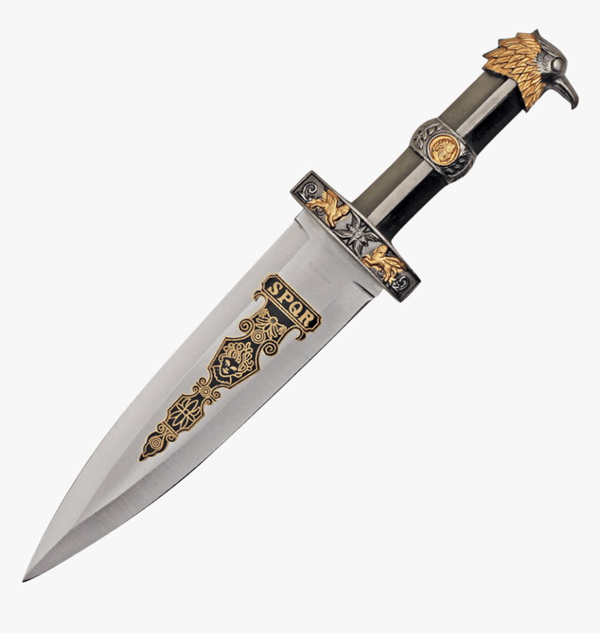 Brass Finish Roman Eagle Dagger - Roman Knife, HD Png Download ...