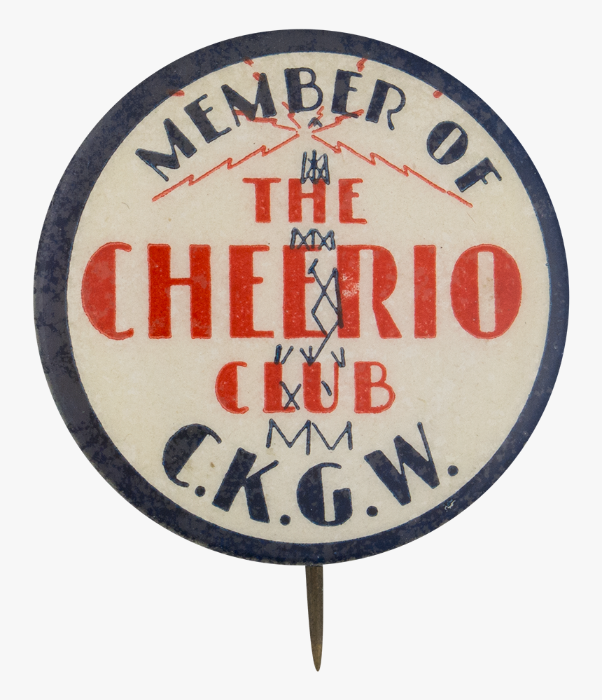 The Cheerio Club Club Button Museum - Emblem, HD Png Download ...