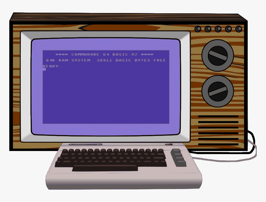 Commodore 64 Set-up - Commodore 64 Monitor Png, Transparent Png ...