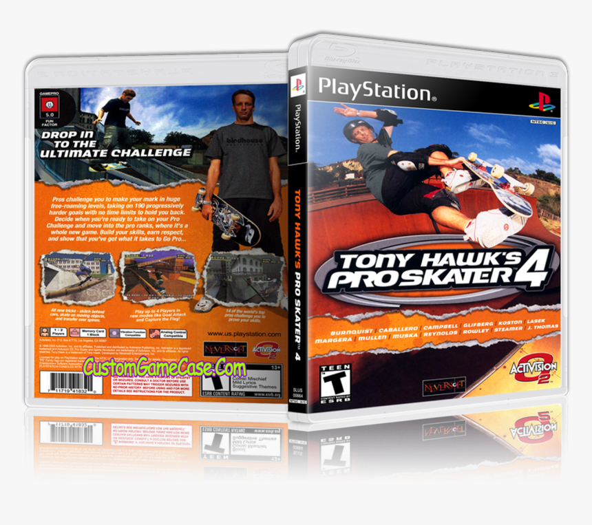 Tony Hawk S Pro Skater - Tony Hawk Pro Skater 4 Gamecube, HD Png ...