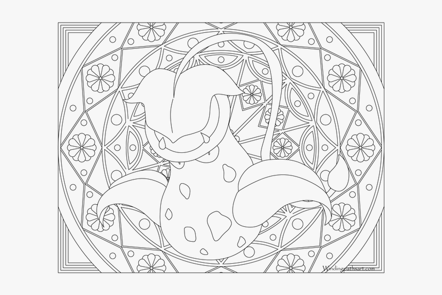 Coloring Page Pokemon Victreebel, HD Png Download , Transparent Png ...