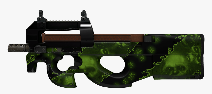 P90 Virus Large Rendering - Csgo P90, HD Png Download , Transparent Png Image - PNGitem