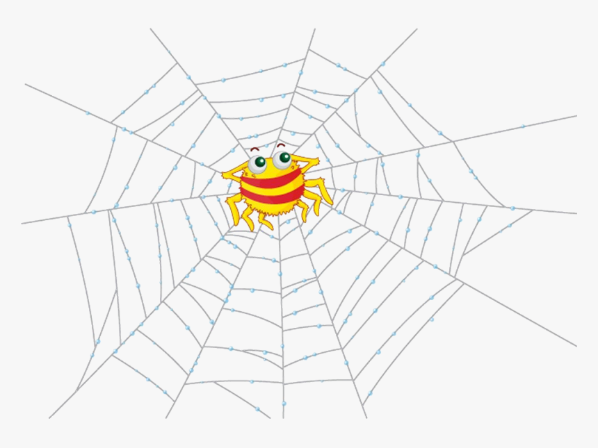 Spider Web Cartoon - Spider Web, HD Png Download , Transparent Png ...