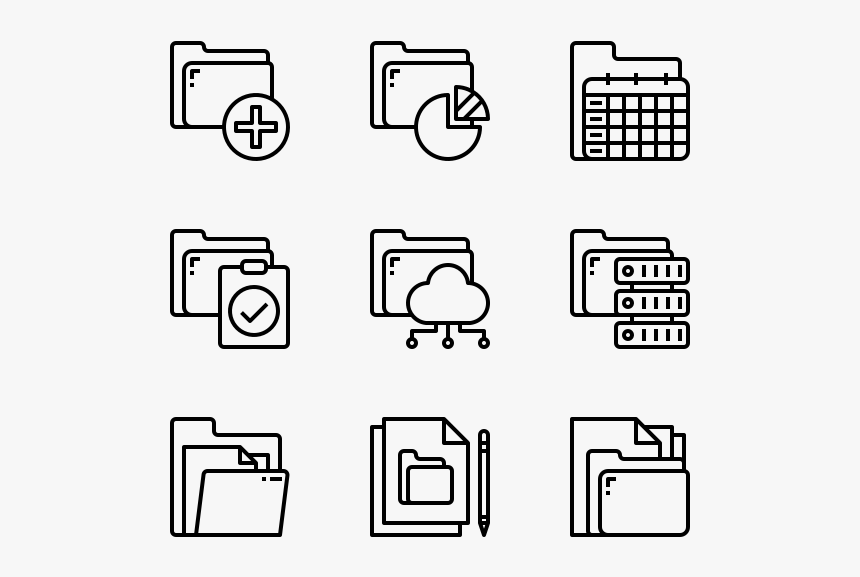 Folder And Document - Icon Decoration, HD Png Download , Transparent ...