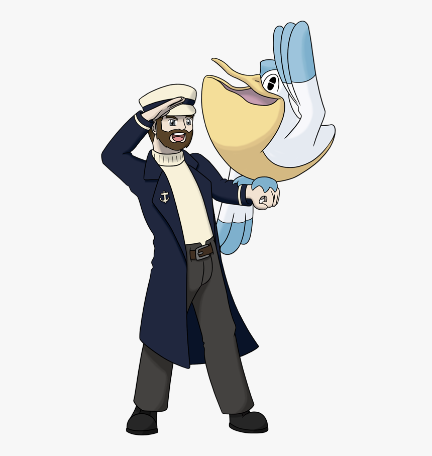 Darren-art - Pokemon Sea Captain, HD Png Download , Transparent Png ...