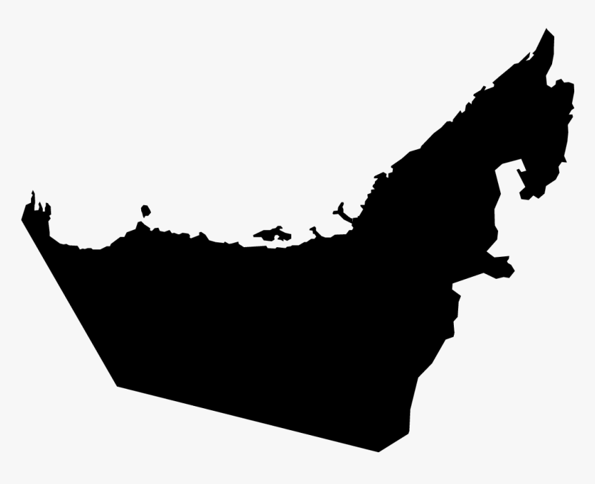 Dubai Abu Dhabi Blank Map World Map - United Arab Emirates Map Png ...