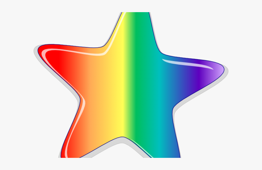 Drawn Rainbow Star Clipart - Rainbow Star Clipart, HD Png Download ...