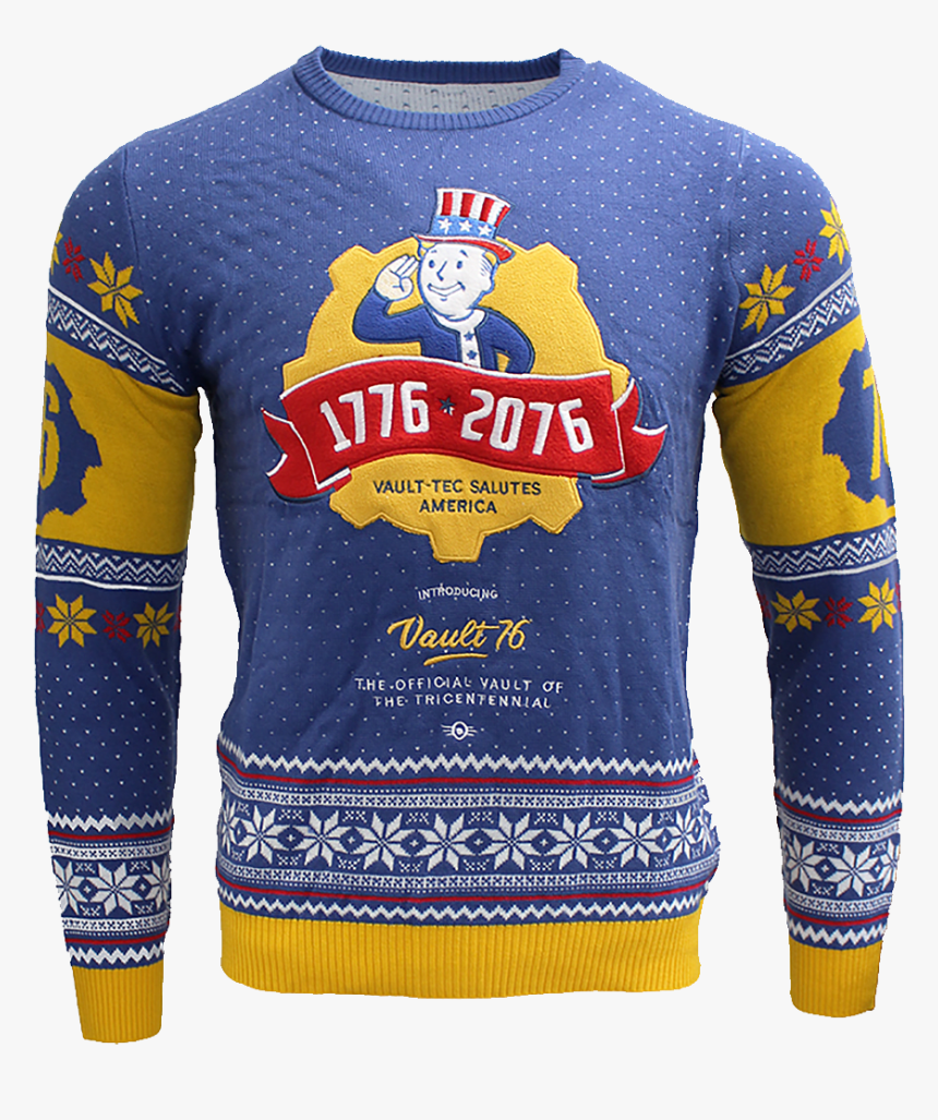 Vault Tec Christmas Sweater - Fallout 76 Pullover, HD Png Download ...