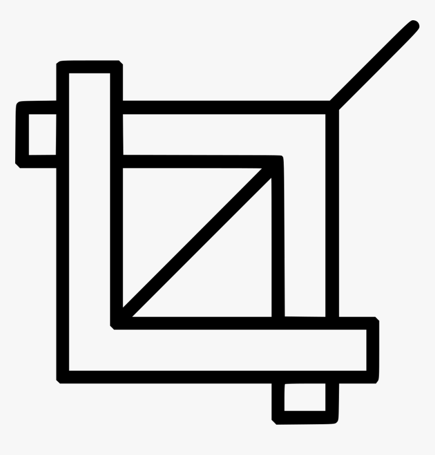 Crop Tool Svg Png Icon - Crop Tool Png, Transparent Png , Transparent ...