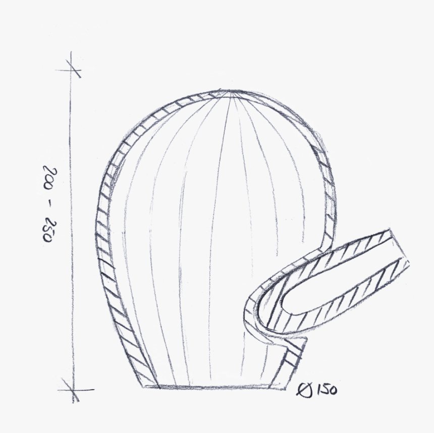 Cactus Dwg - Sketch, HD Png Download , Transparent Png Image - PNGitem