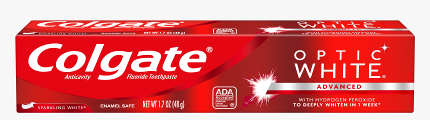 Colgate Optic White 1.4 Oz, HD Png Download , Transparent Png Image ...