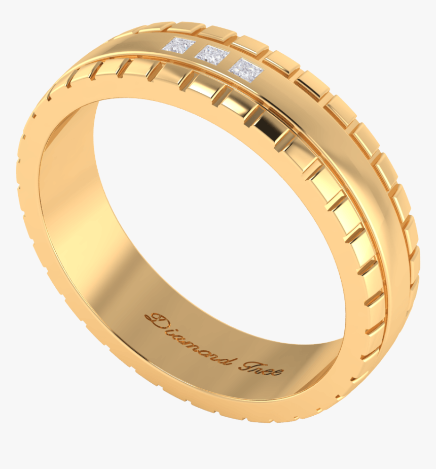 Cust0015 Mens Block Ring Greg Render - Bangle, HD Png Download ...