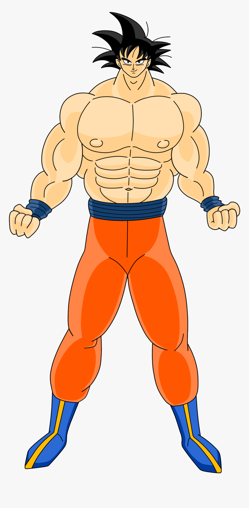 Son Goku - Son Goku Legs Muscle, HD Png Download , Transparent Png ...
