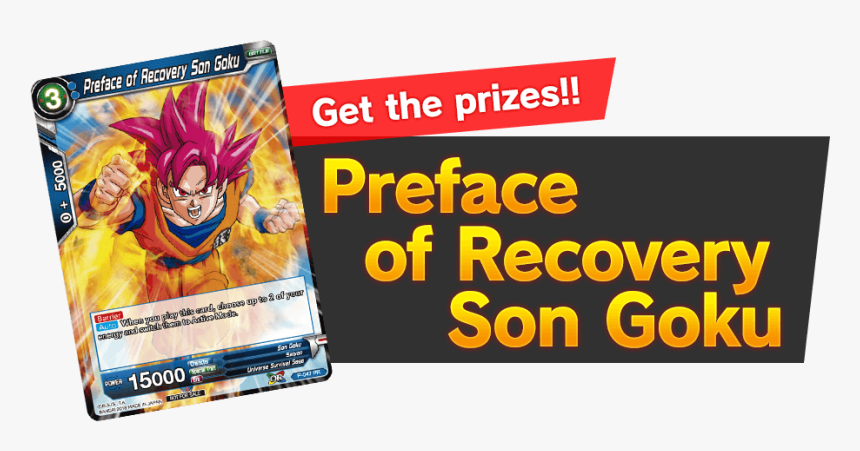 Preface Of Recovery Son Goku - Dragon Ball Super Bcc Battles, HD Png ...