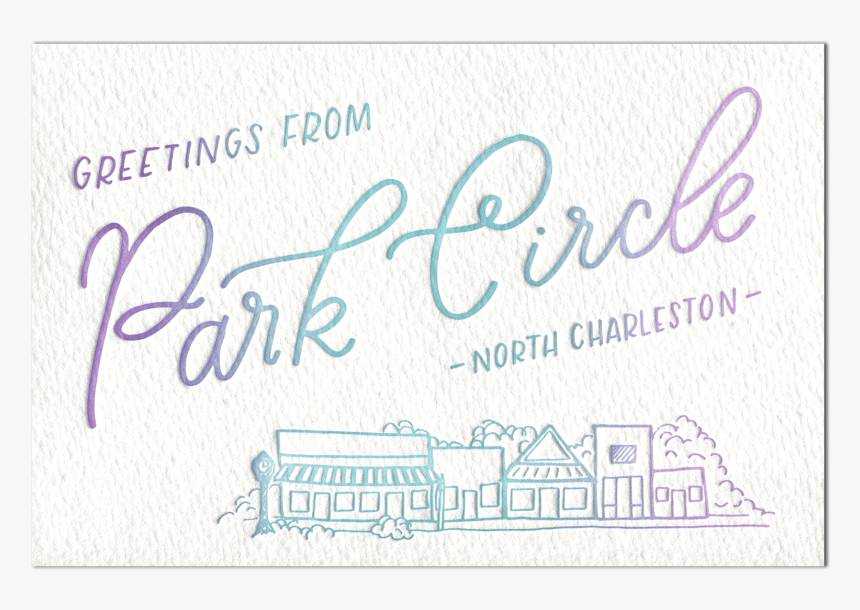 Handlettered Words Read Greetings From Park Circle - Calligraphy, HD ...