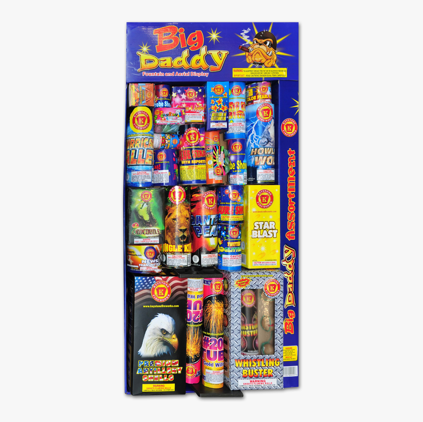 Keystone Fireworks Assortment - Big Daddy Fireworks Packs, HD Png ...
