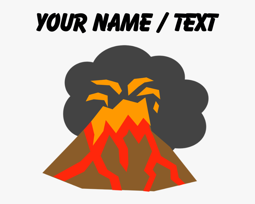 Custom Erupting Volcano Posters - Illustration, HD Png Download ...