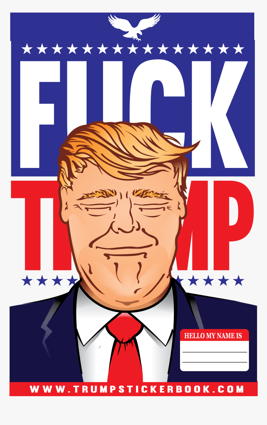Flick Trump Sticker Book Www - Cartoon, HD Png Download , Transparent ...
