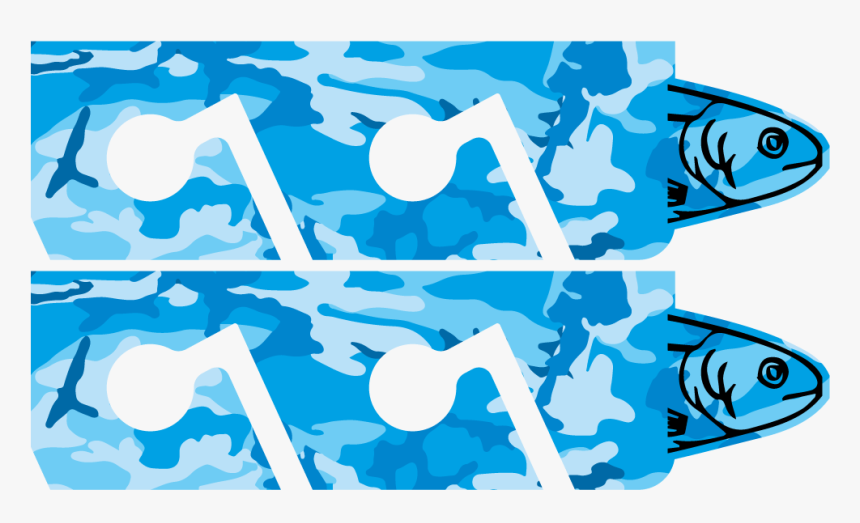 Blue Camouflage Fishing Rod Rack, HD Png Download , Transparent Png ...