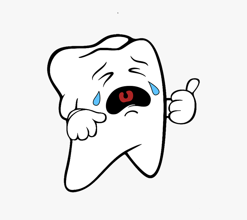 Crying, Tooth, Clipart, Sticker - Crying Teeth, HD Png Download ...