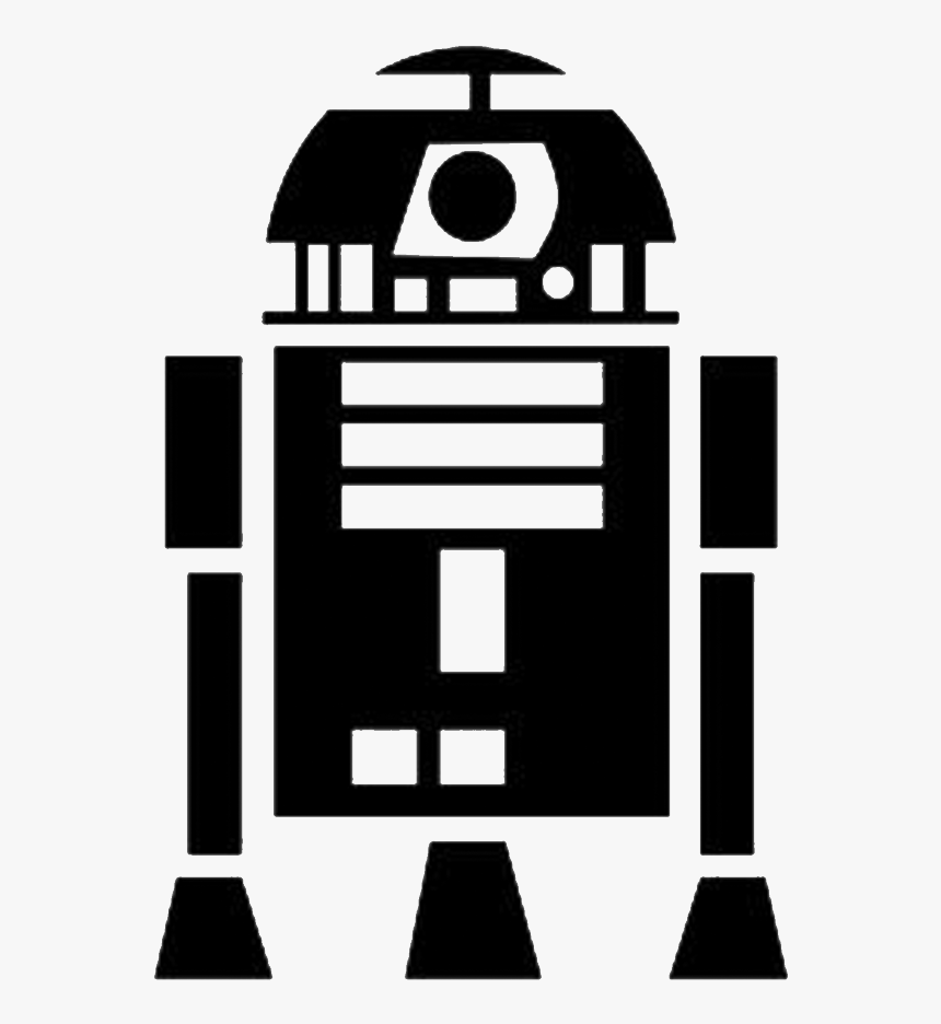 Tt&j Cricut Star Wars R2d2 - R2d2 Star Wars Silhouette, HD Png Download , Transparent Png Image ...